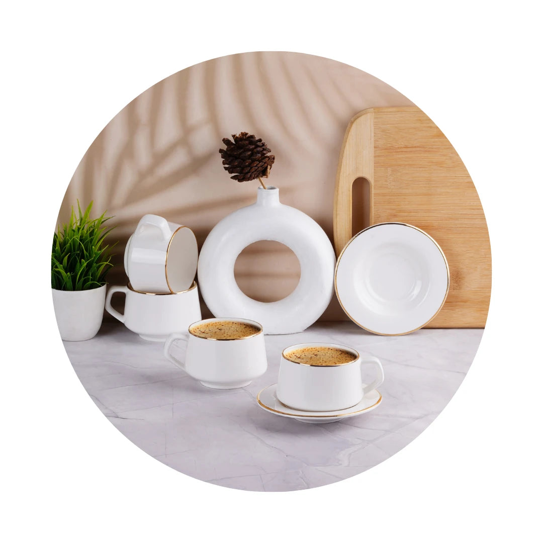 Cup and Saucers – Dandy Lines by DATA