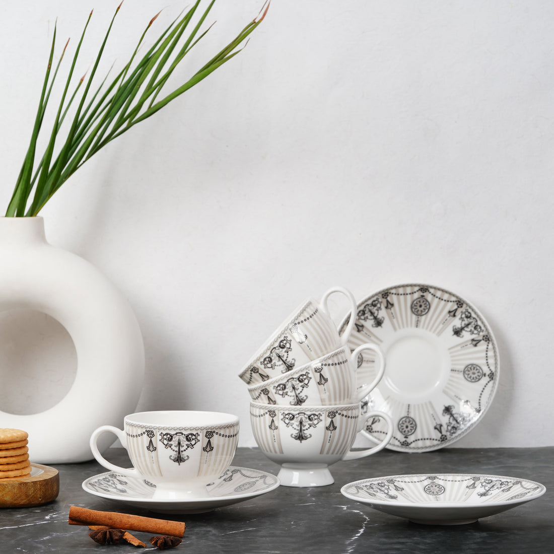 Buy Cups & Saucers Online in India-dandy line – Dandy Lines by DATA